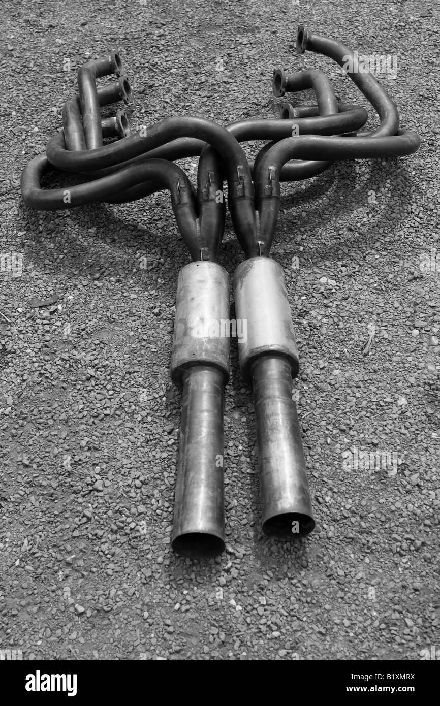 Exhaust Pipe System from Ford GT40 PO1085 Classic Sports Car Stock ...