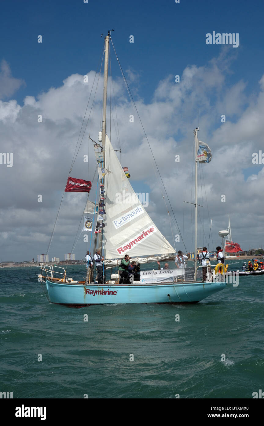 Historic yacht Lively Lady returning to Portsmouth after her second ...