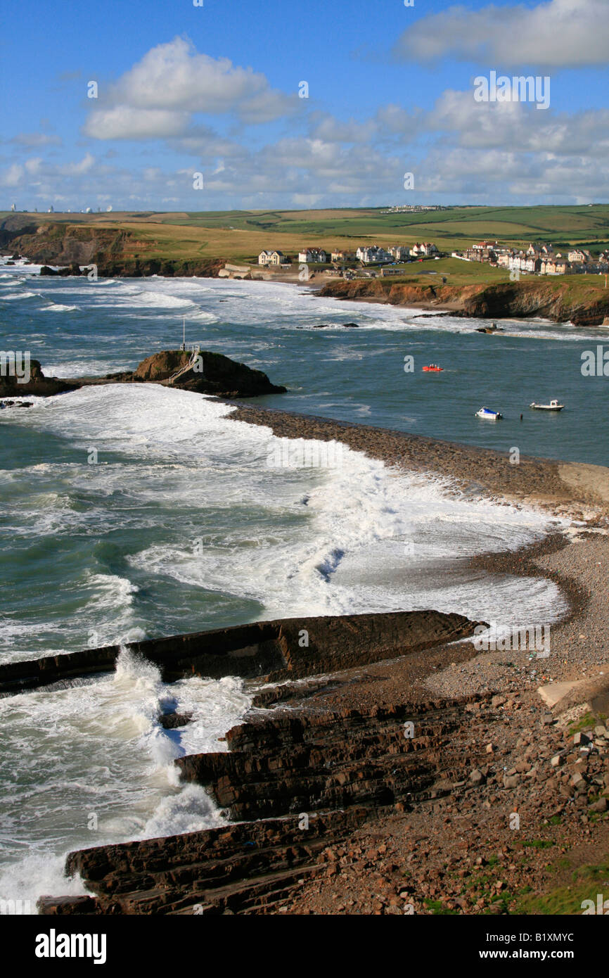 bude town cornwall west country atlantic coast england uk gb Stock ...