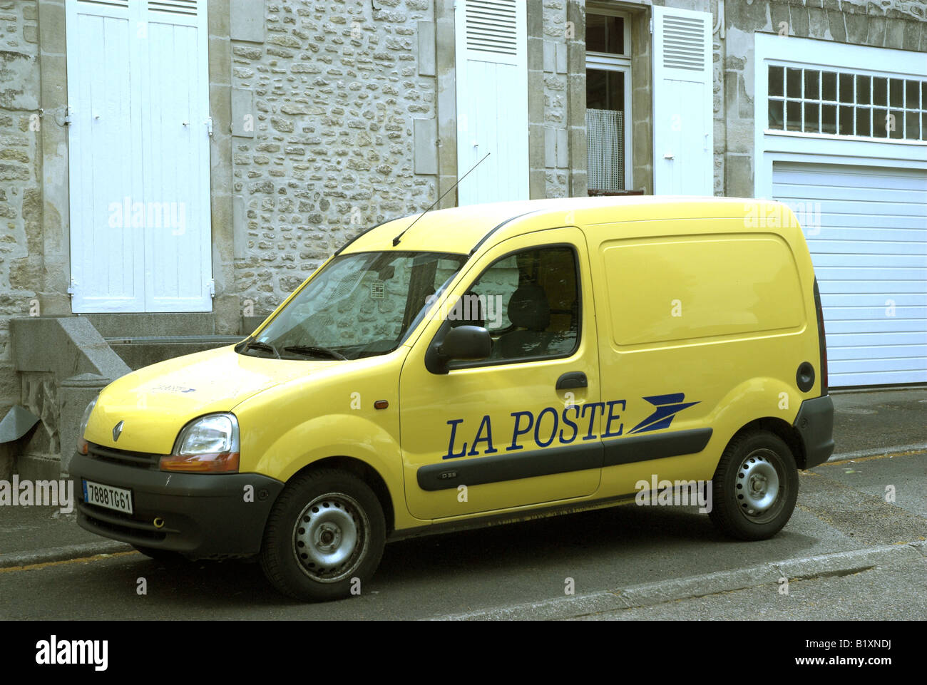La Poste, French postal van, Argentan, Normandy, France Stock Photo - Alamy