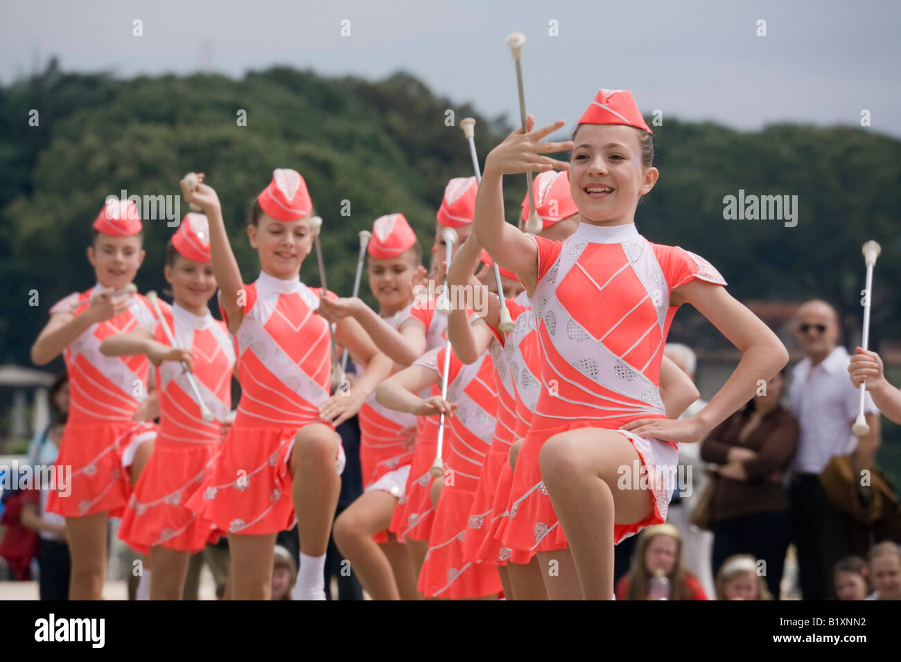 Majorette International Festival Grand Prix outdoor competition girls ...