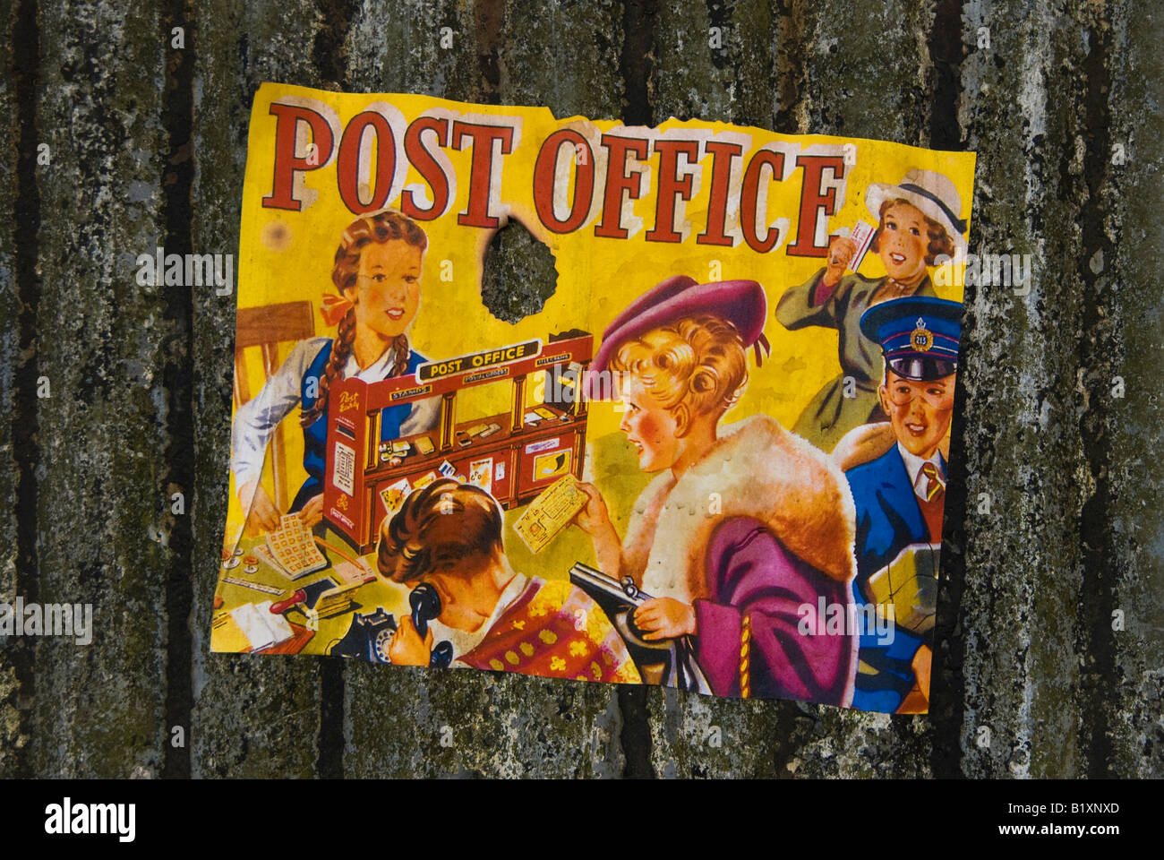 A classic poster advertising the Post Office, UK Stock Photo - Alamy