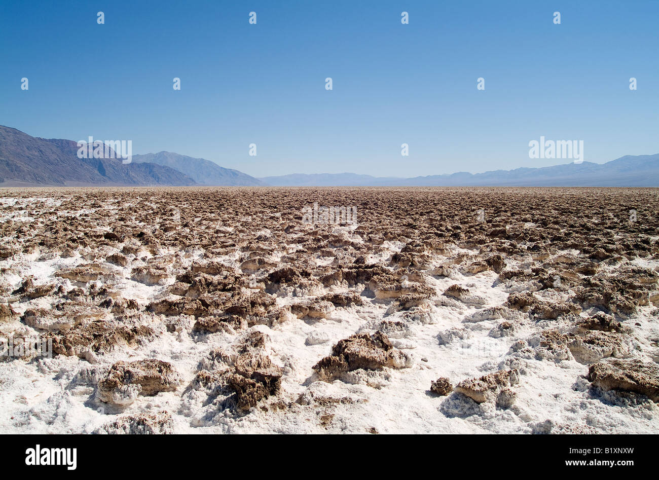 Death Valley Salt Flats Devil Hills Golf Coarse Stock Photo - Alamy