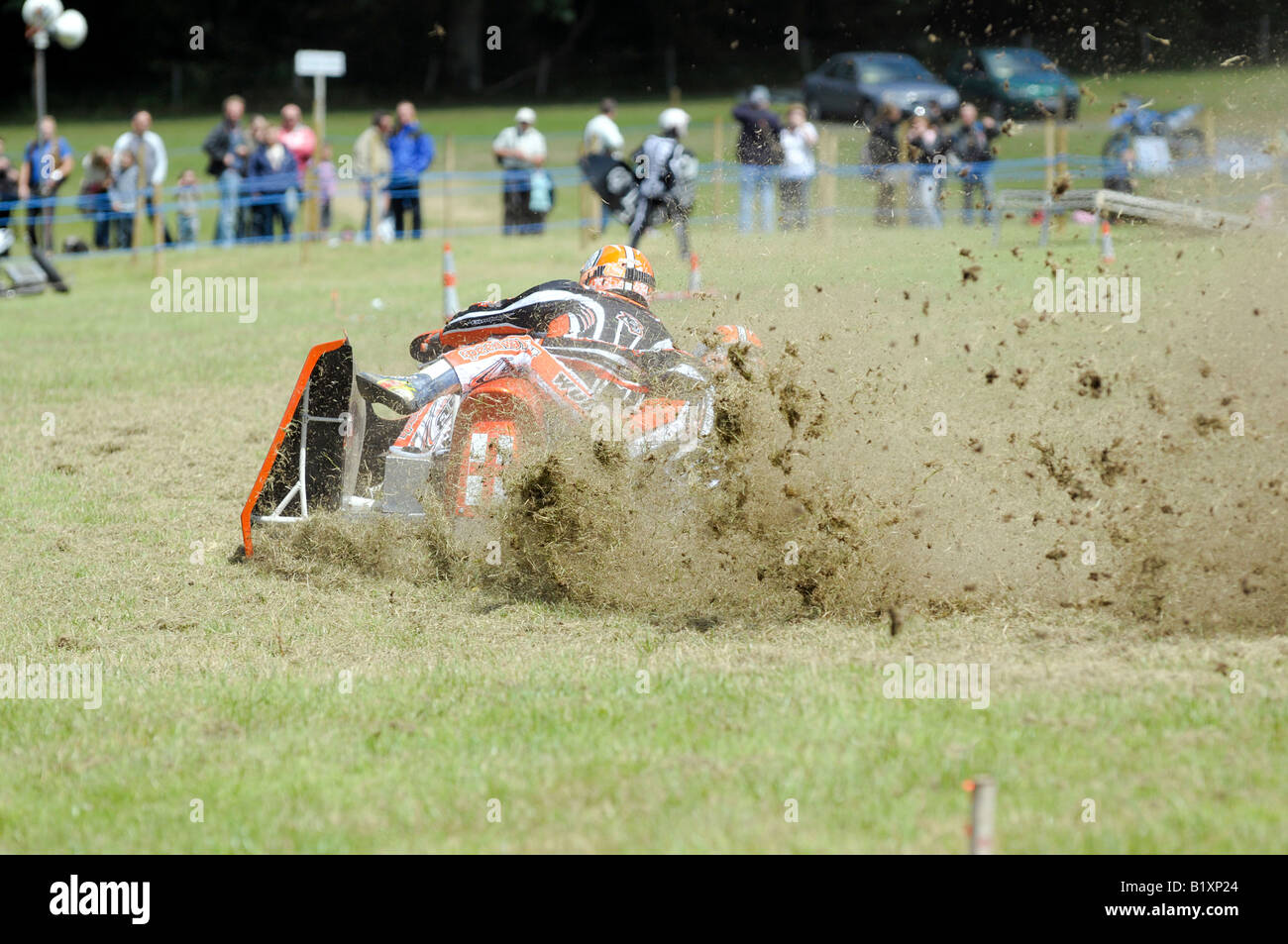 Sidecar grasstrack racing Stock Photo - Alamy