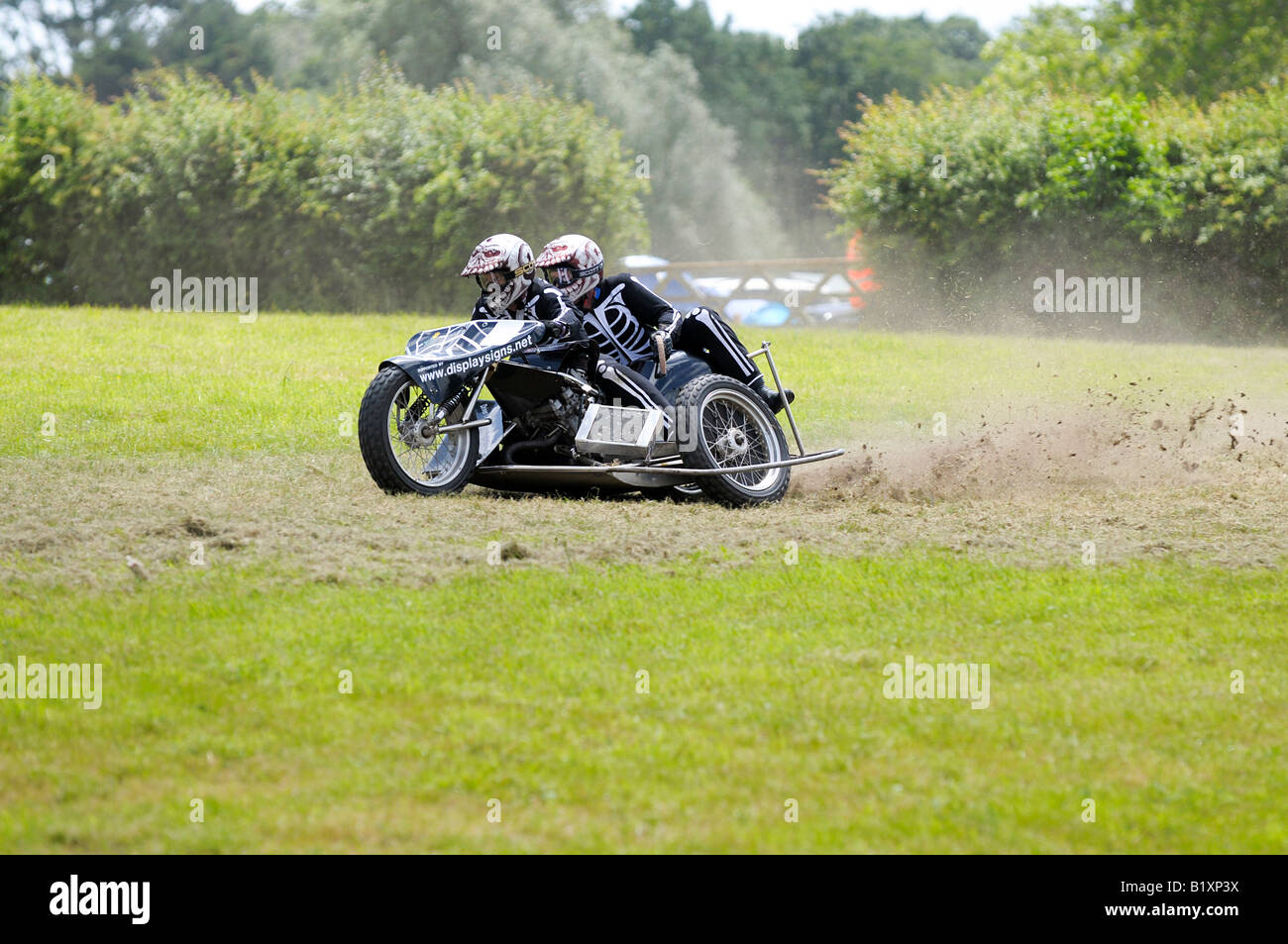 Sidecar grasstrack racing Stock Photo - Alamy