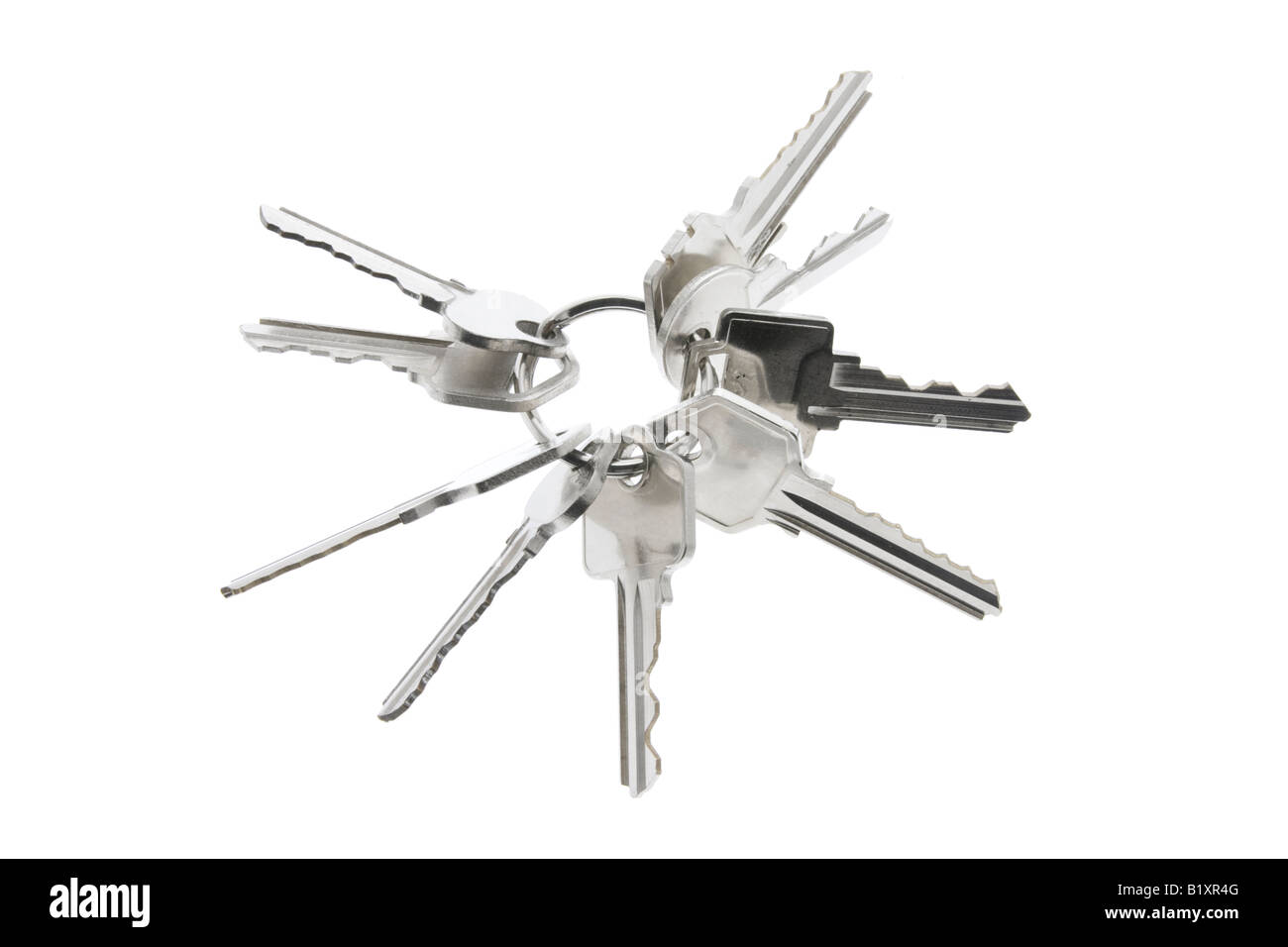 Key Ring with Keys Stock Photo - Alamy