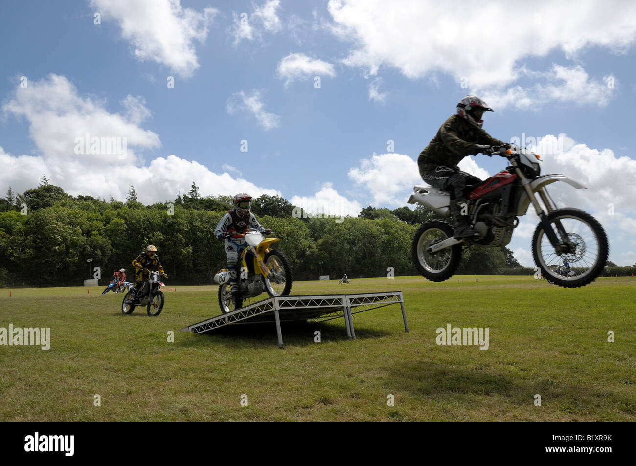 grasstrack racing jumping Stock Photo - Alamy