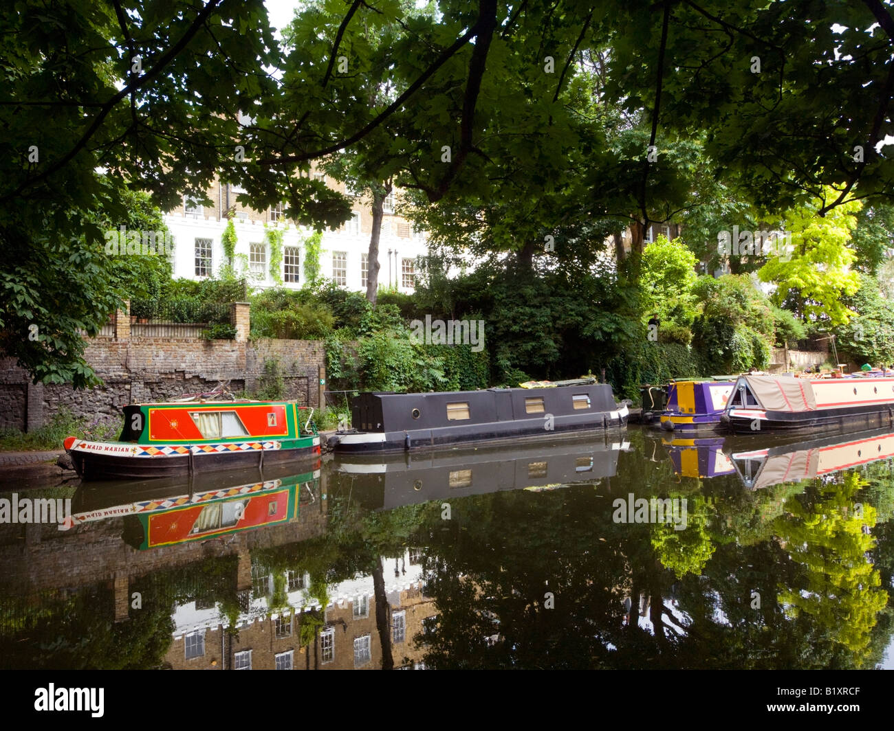 Regent s Canal Islington London N1 between Colebrook Row and Danbury ...