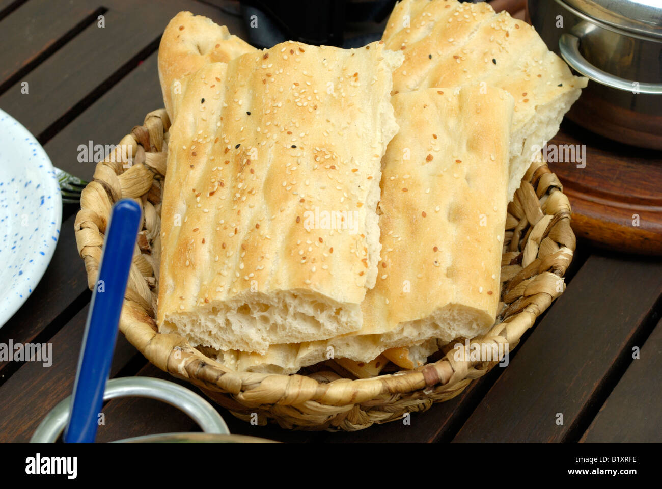 Pide Turkish flat bread Stock Photo - Alamy