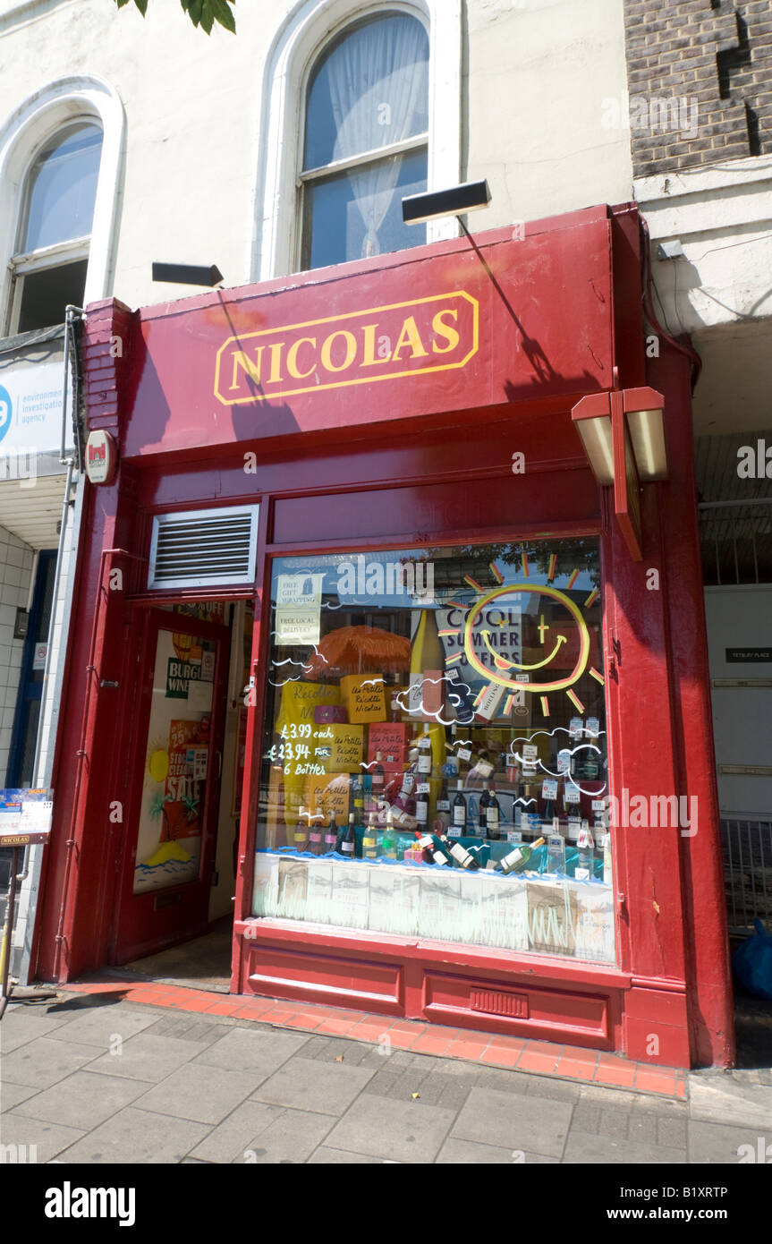 Nicolas Wines and Spirits Shop Upper Street Islington London Stock ...