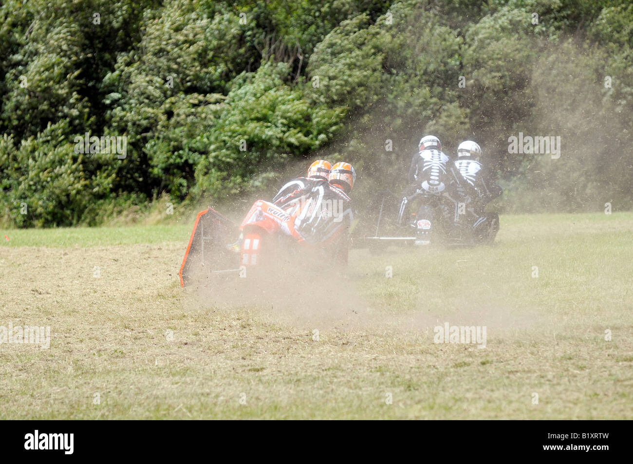 Sidecar grasstrack racingSidecar grasstrack racing Stock Photo - Alamy