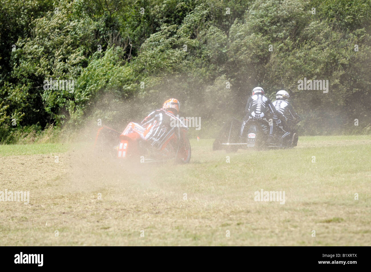 Sidecar grasstrack racing Stock Photo - Alamy