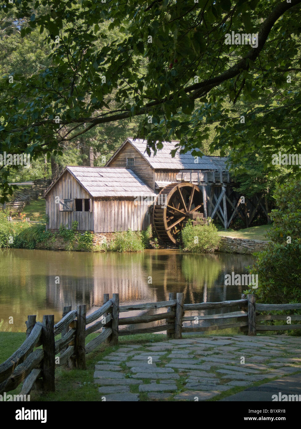 Blue Ridge Parkway scenic historical Mabry Mayberry Mill Meadows of Dan ...