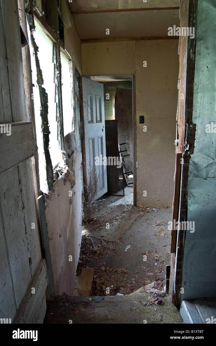 interior of an old abandoned and rundown house Stock Photo - Alamy