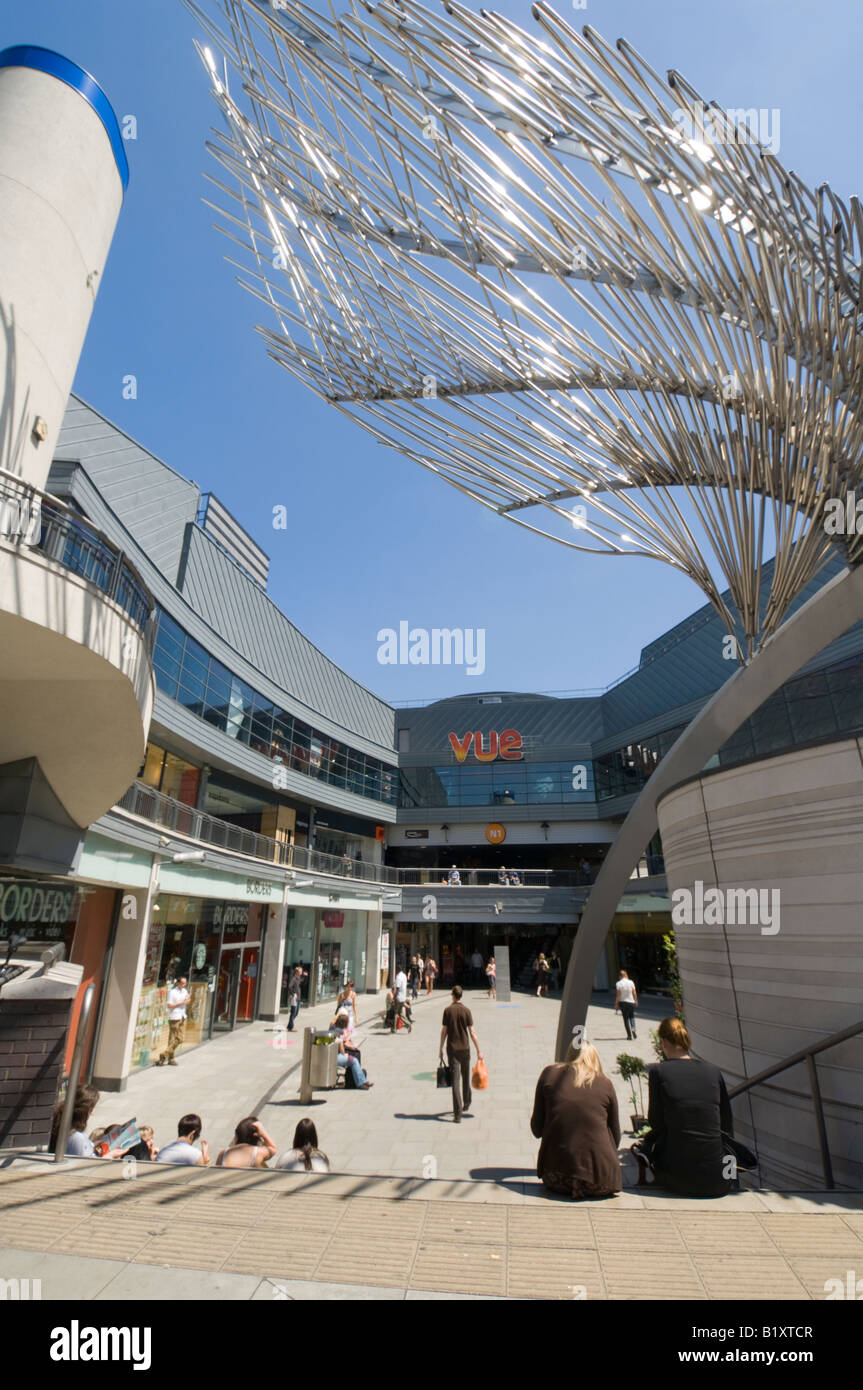 Modern Sculpture Shopping Centre Upper Street Islington London Stock ...