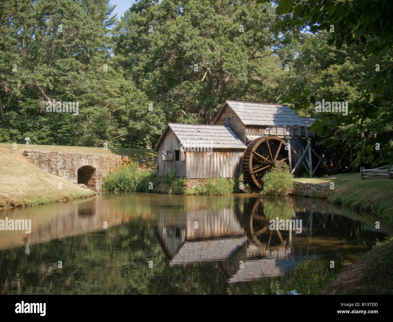 Blue Ridge Parkway scenic historical Mabry Mayberry Mill Meadows of Dan ...