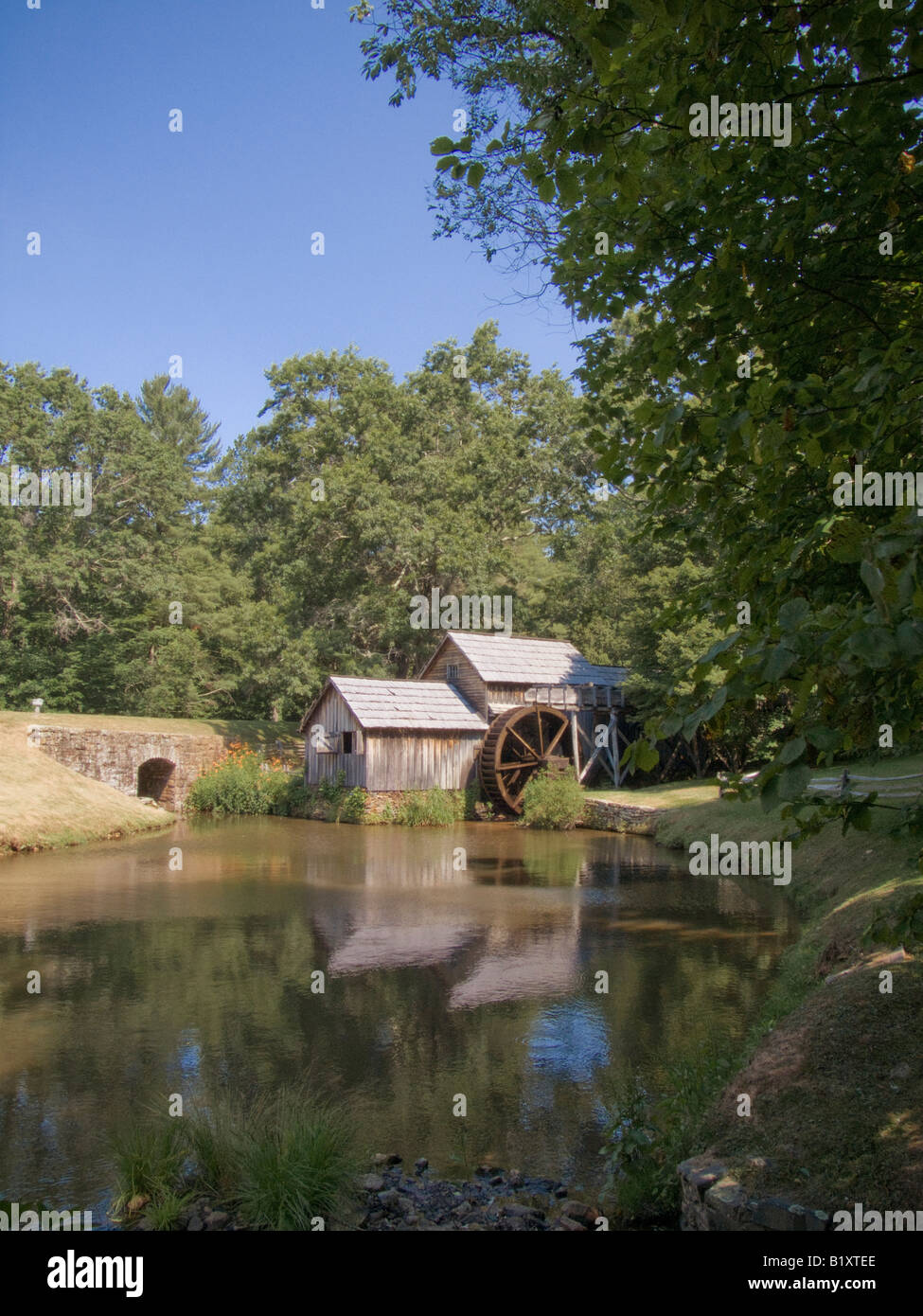Blue Ridge Parkway scenic historical Mabry Mayberry Mill Meadows of Dan ...