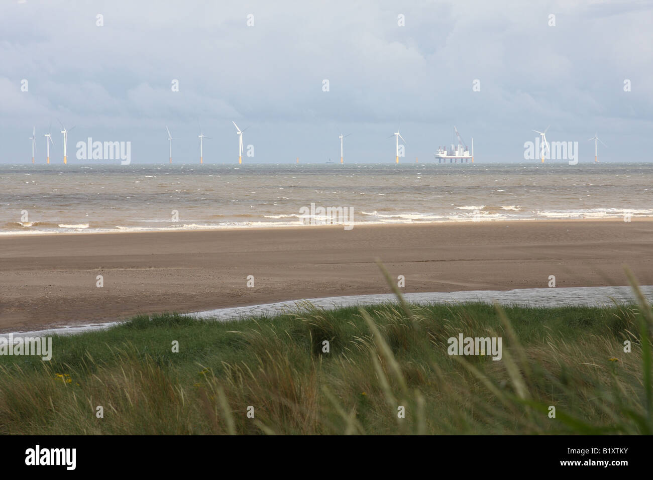 Lynn & Inner Dowsing offshore wind farm, Lincolnshire, England, U.K ...