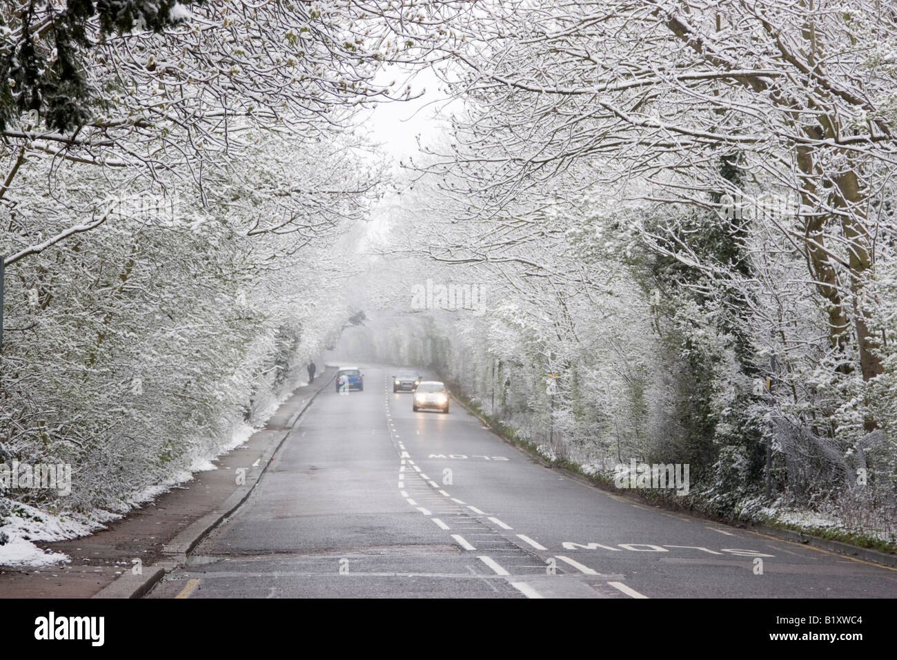 Rural winter roads hi-res stock photography and images - Alamy