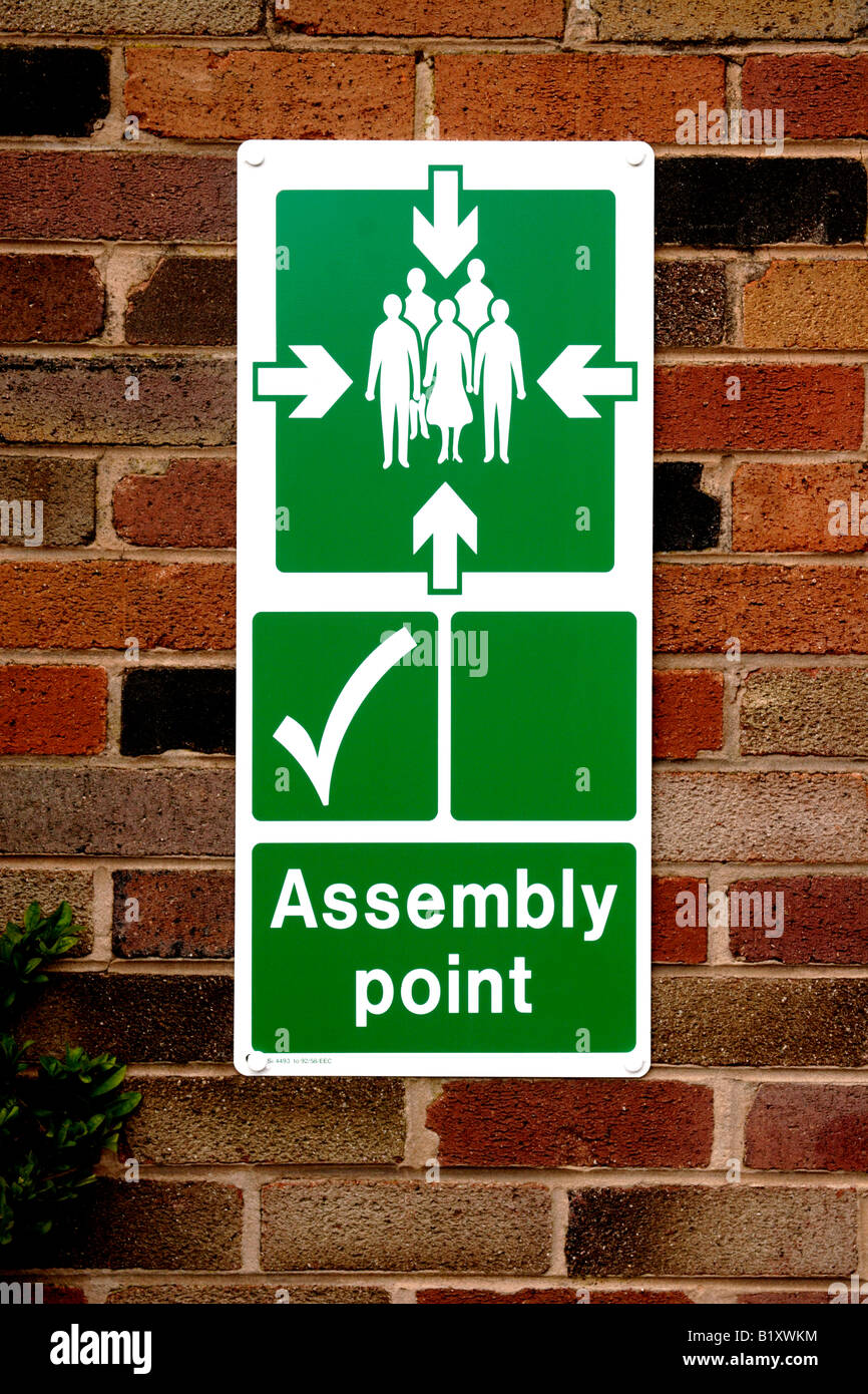 Fire assembly point hi-res stock photography and images - Alamy