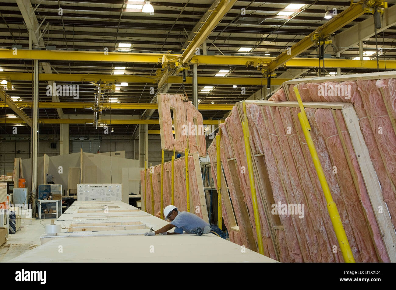 Manufactured home factory Stock Photo - Alamy