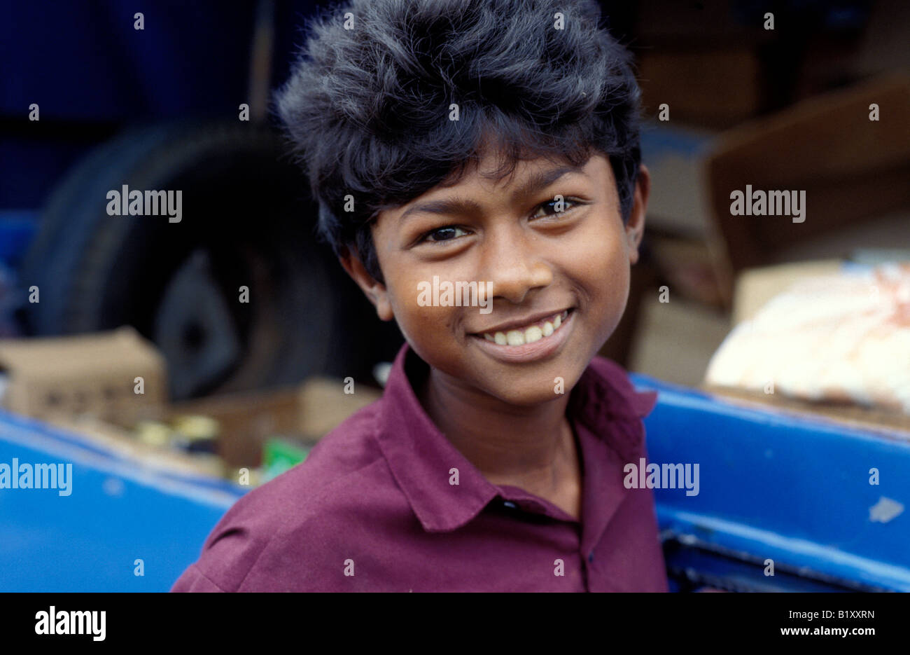 Mauritius boy portrait hi-res stock photography and images - Alamy