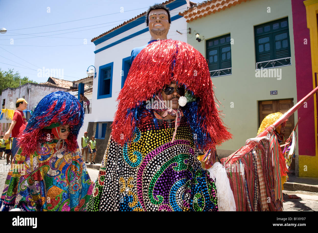 Maracatu Traditional Carnival Costume, Olinda Recife Stock Photo - Alamy