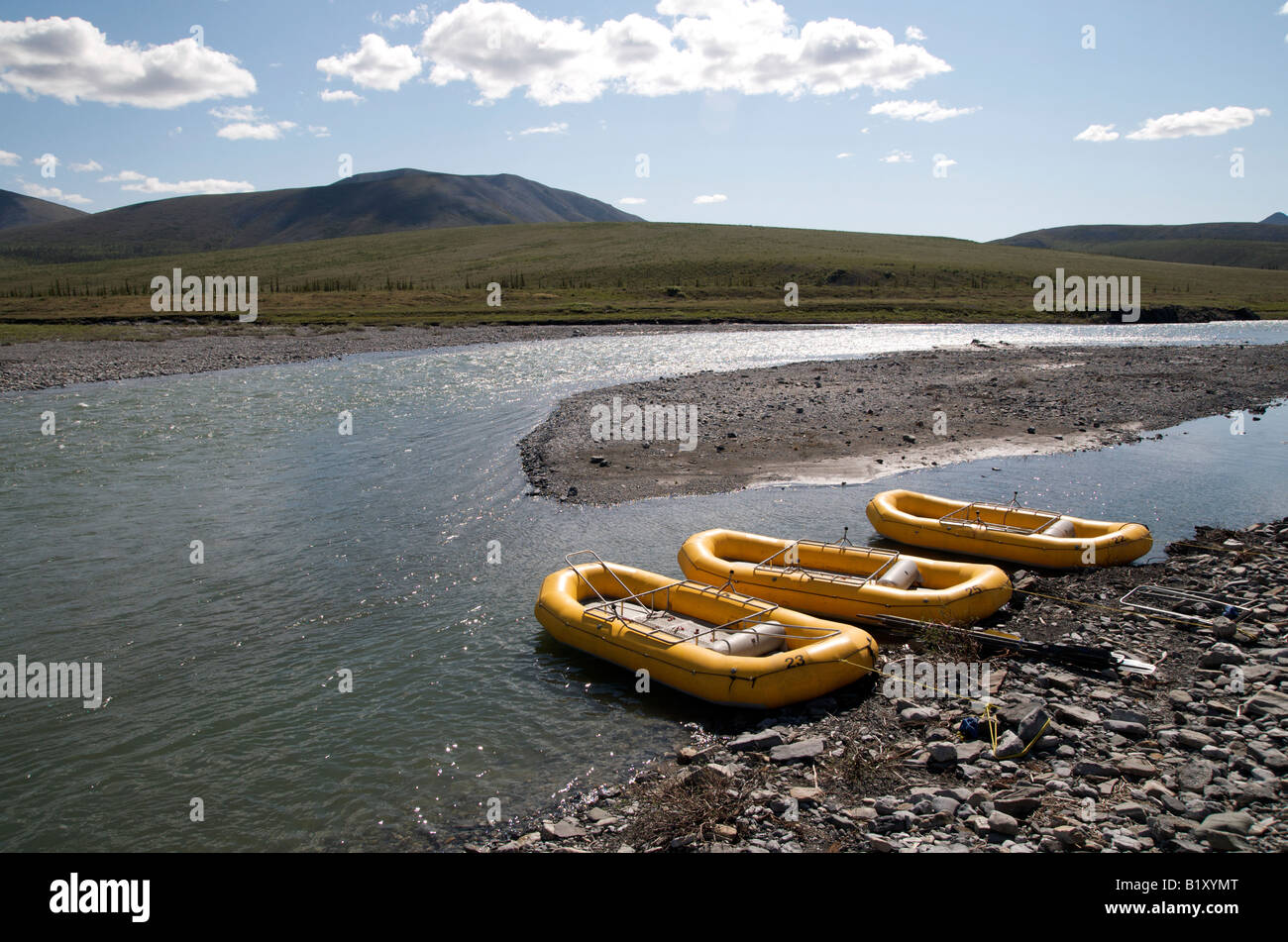 The Yukon's Firth River. Popular destination for adventure seeking ...