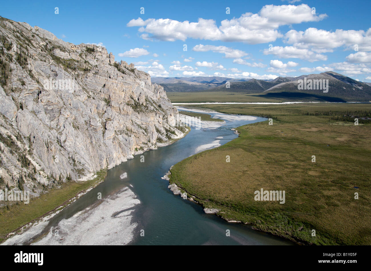 The Yukon's Firth River. Popular destination for adventure seeking ...