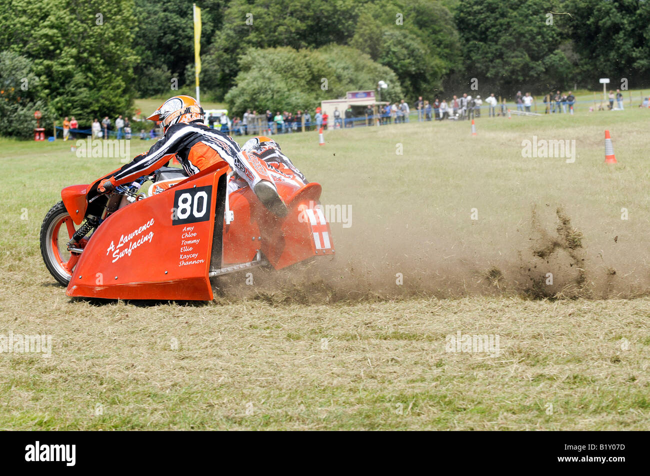 Sidecar grasstrack racing Stock Photo - Alamy