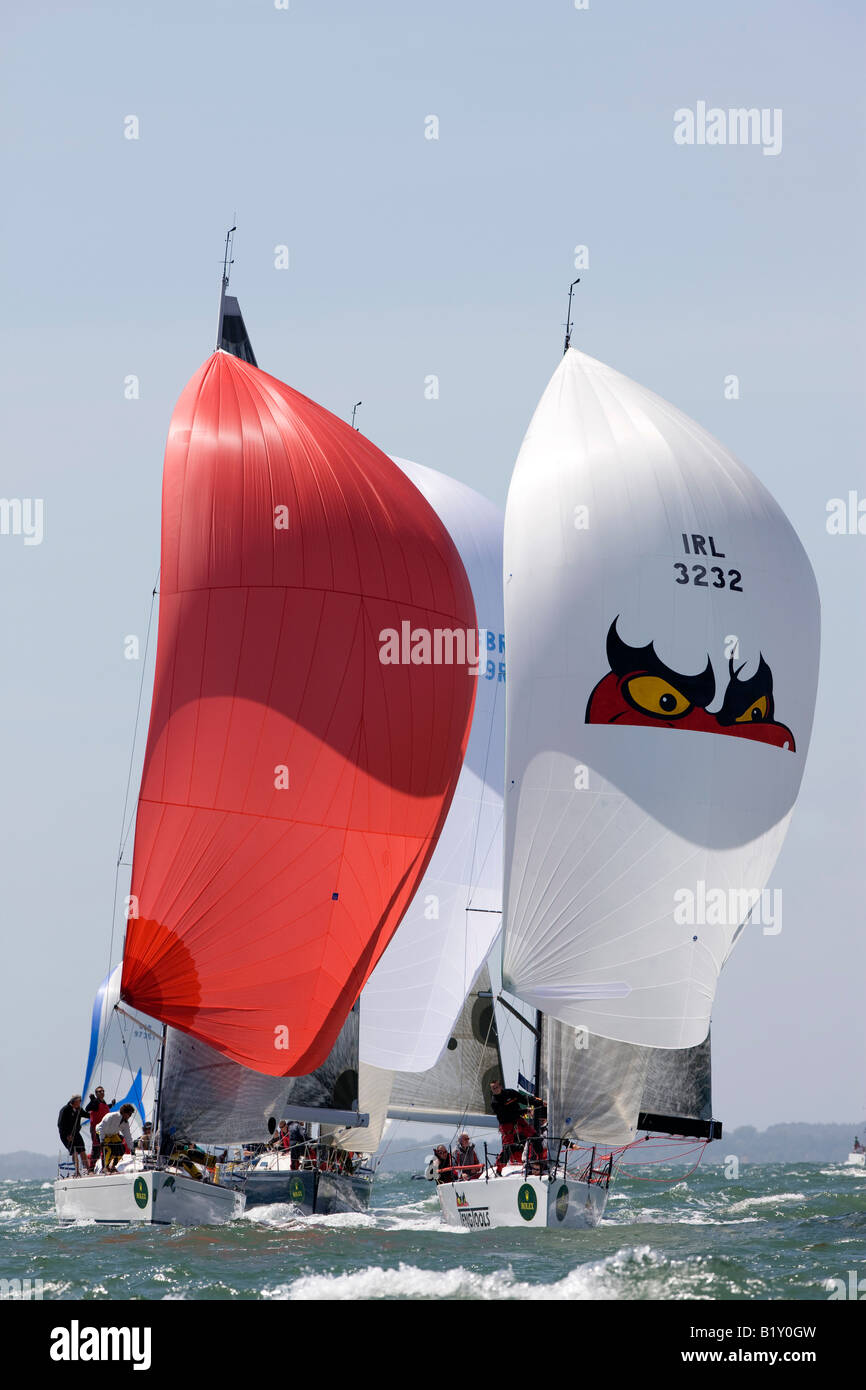 yacht racing in rolex commodore's cup 2008 Stock Photo - Alamy