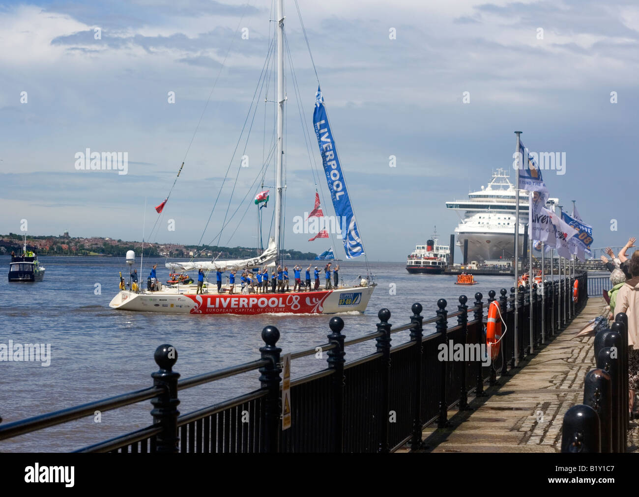 Clipper Liverpool 08 in Liverpool, at the end of the 07-08 round the ...