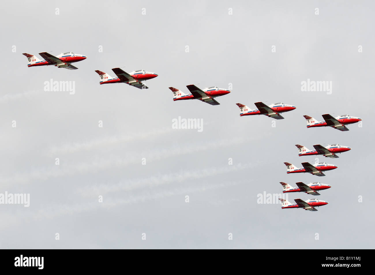The Snowbirds, Canada's extreme aerobatic team, perform precise ...