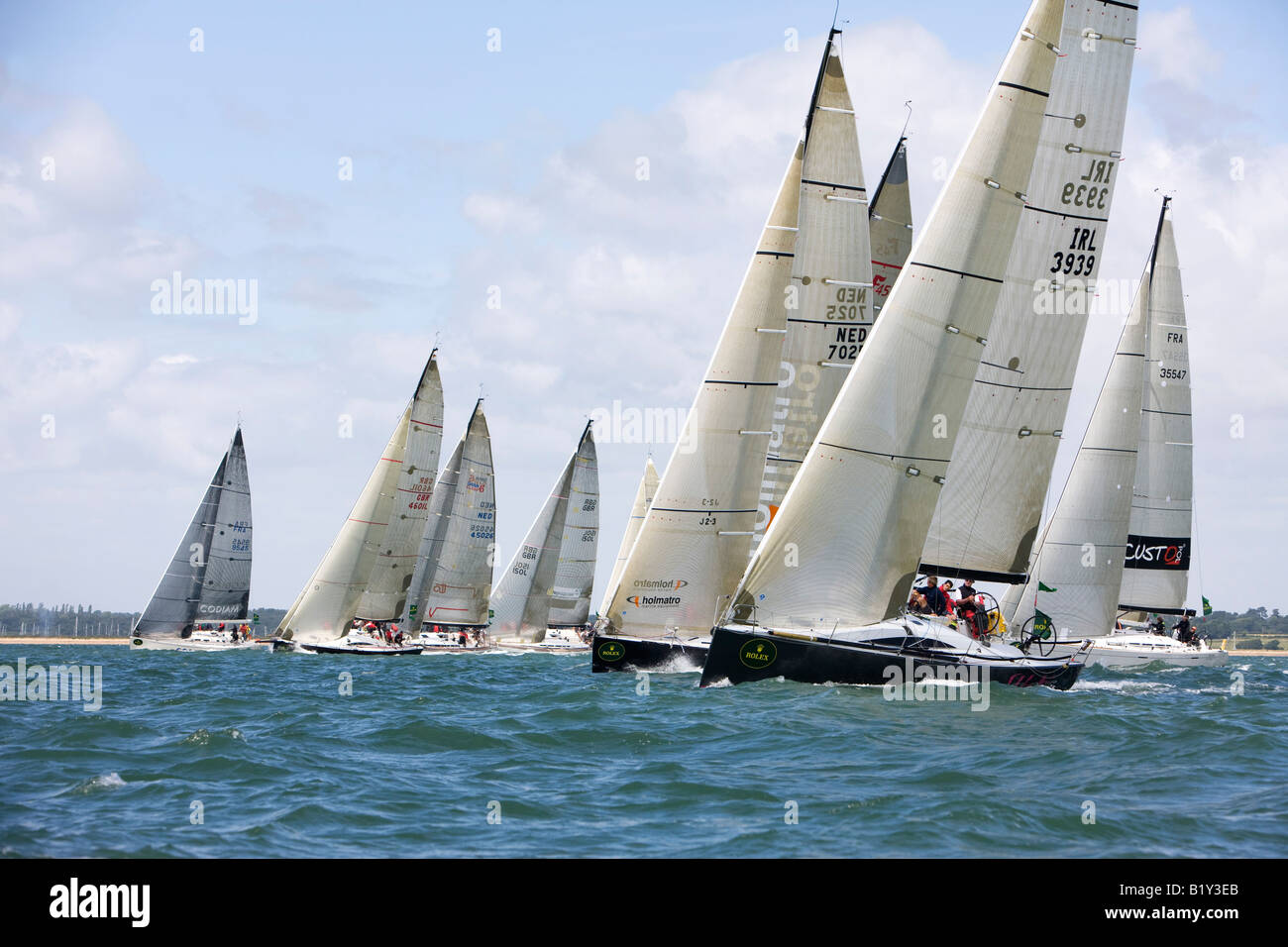 yacht racing in rolex commodore's cup 2008 Stock Photo - Alamy