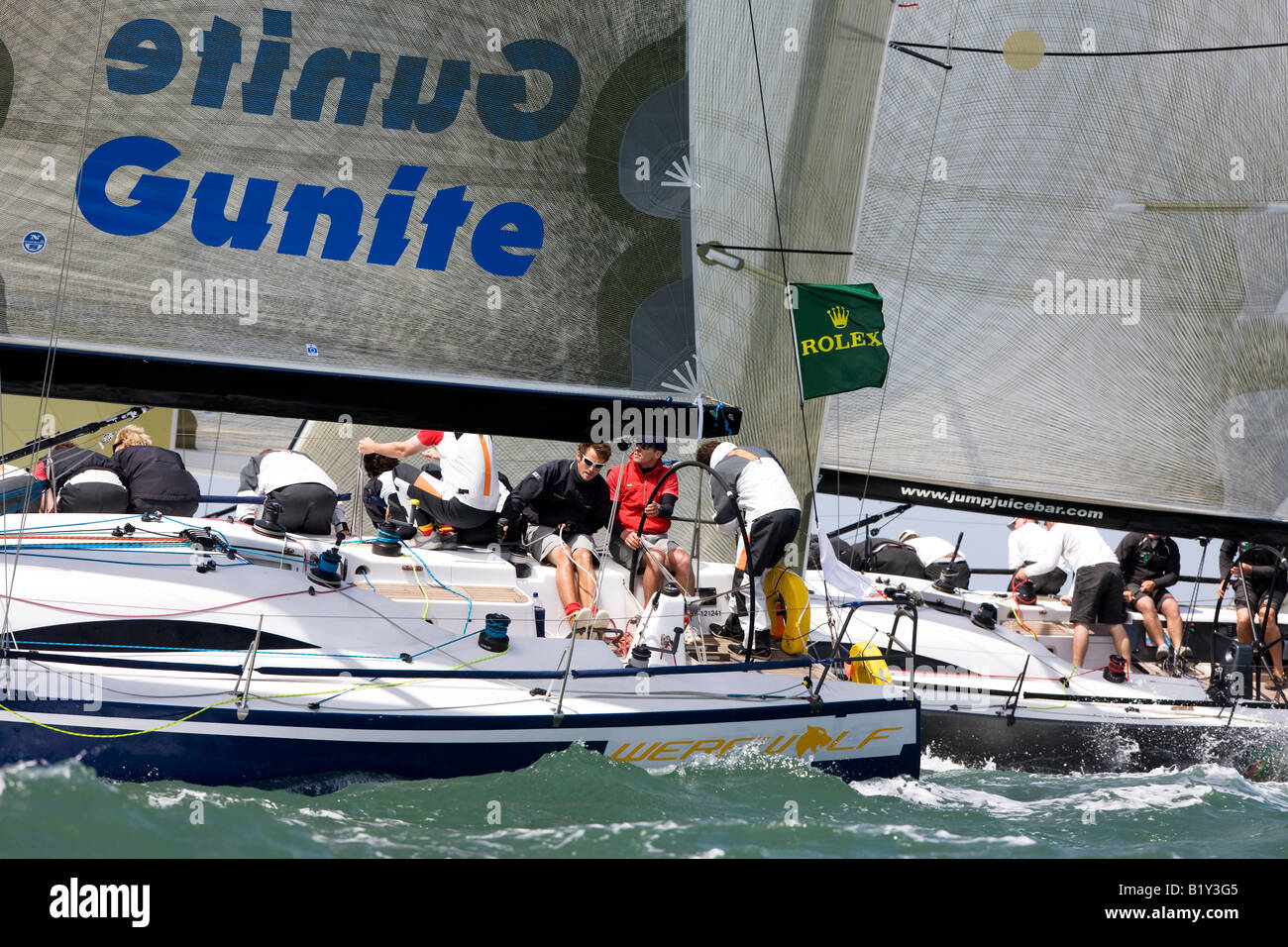 yacht racing in rolex commodore's cup 2008 Stock Photo - Alamy
