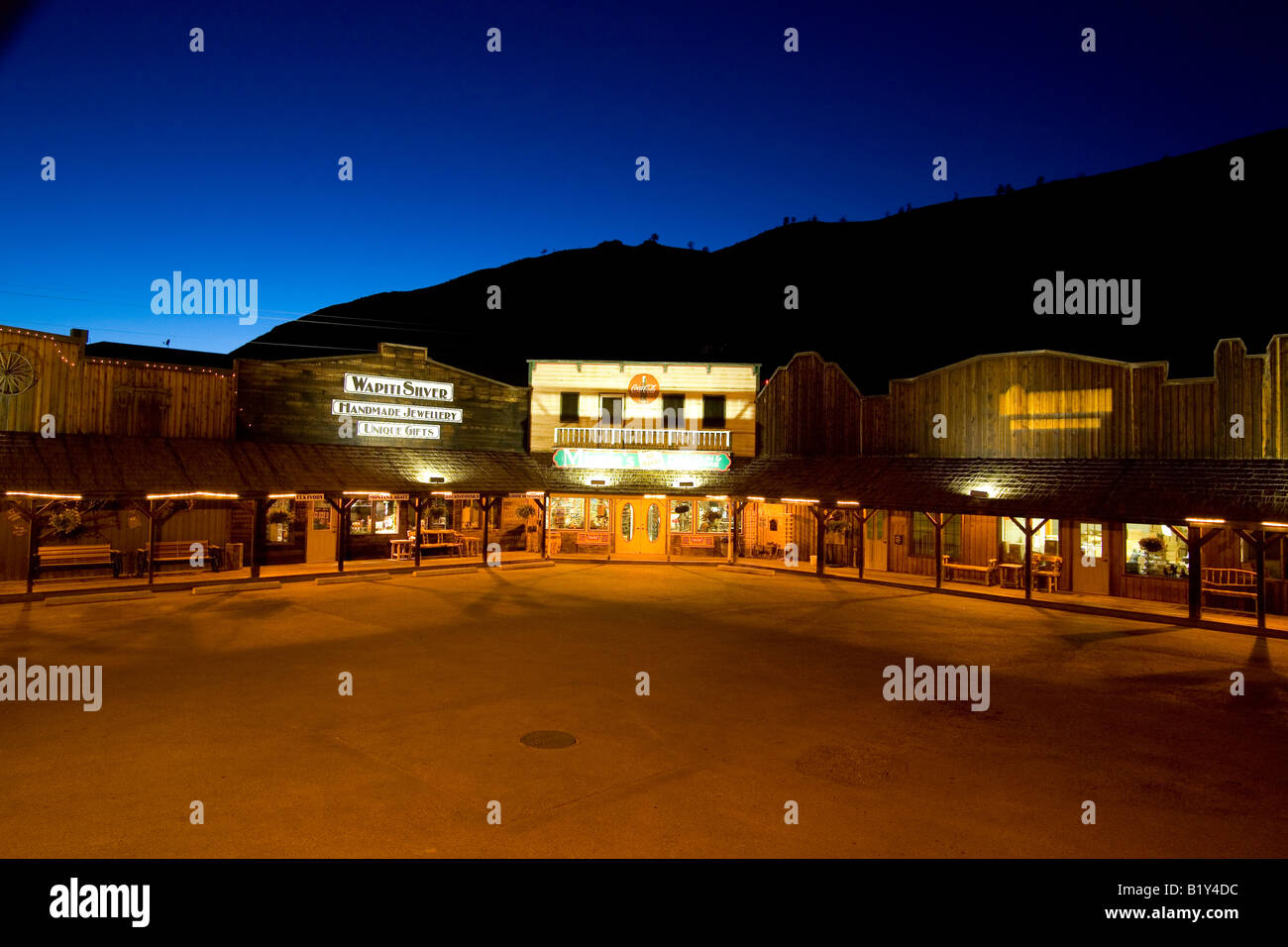 western scene at dusk Stock Photo - Alamy