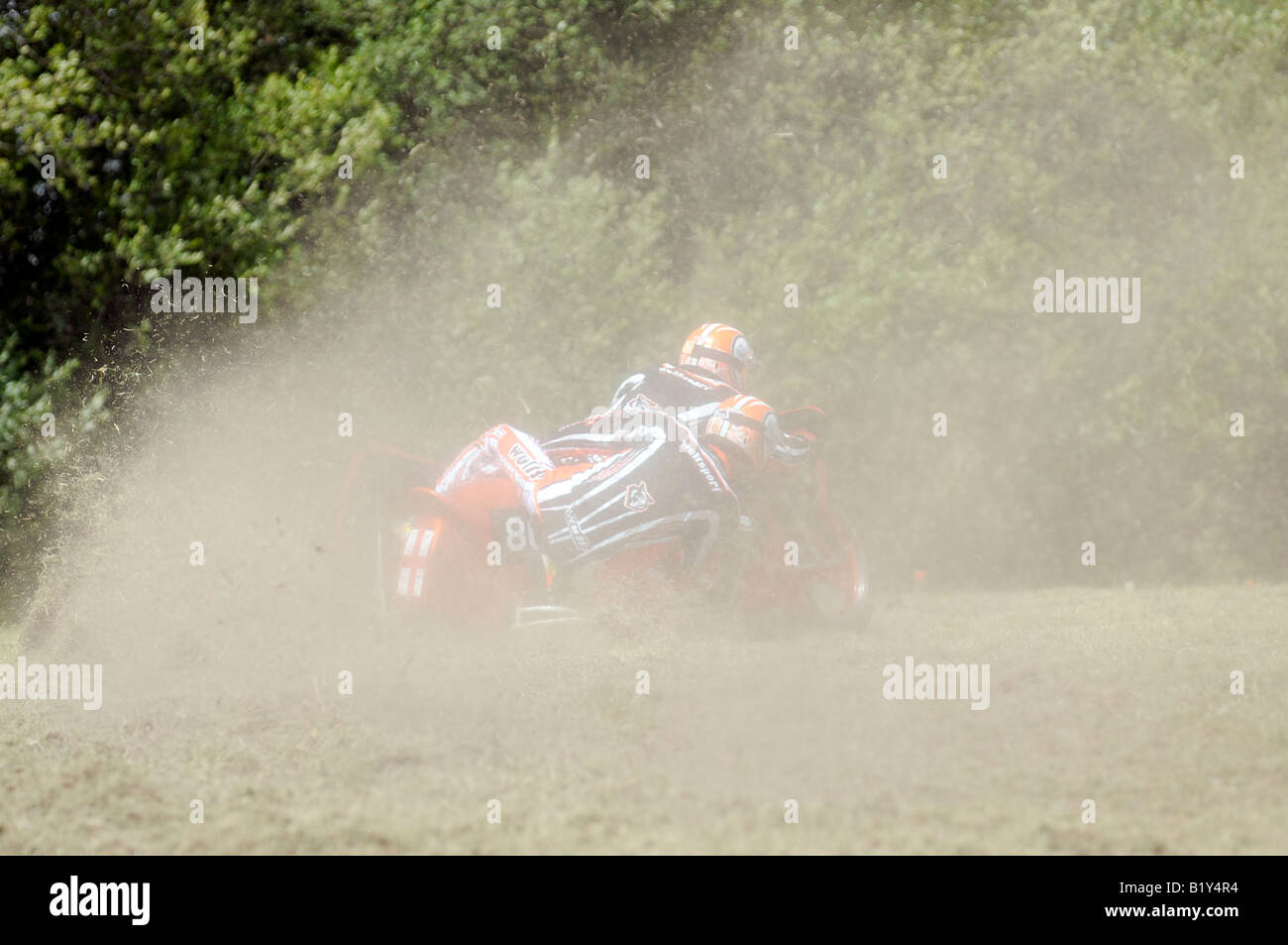 Sidecar grasstrack racing Stock Photo - Alamy