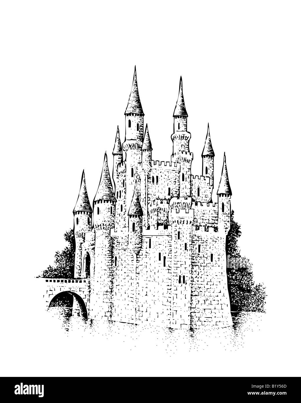 Beautiful castle Cut Out Stock Images & Pictures - Alamy