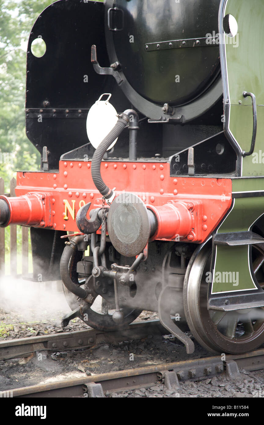 BOILER AND BUFFERS OF A U CLASS 1638 SOUTHERN LOCOMOTIVE STEAM ENGINE ...