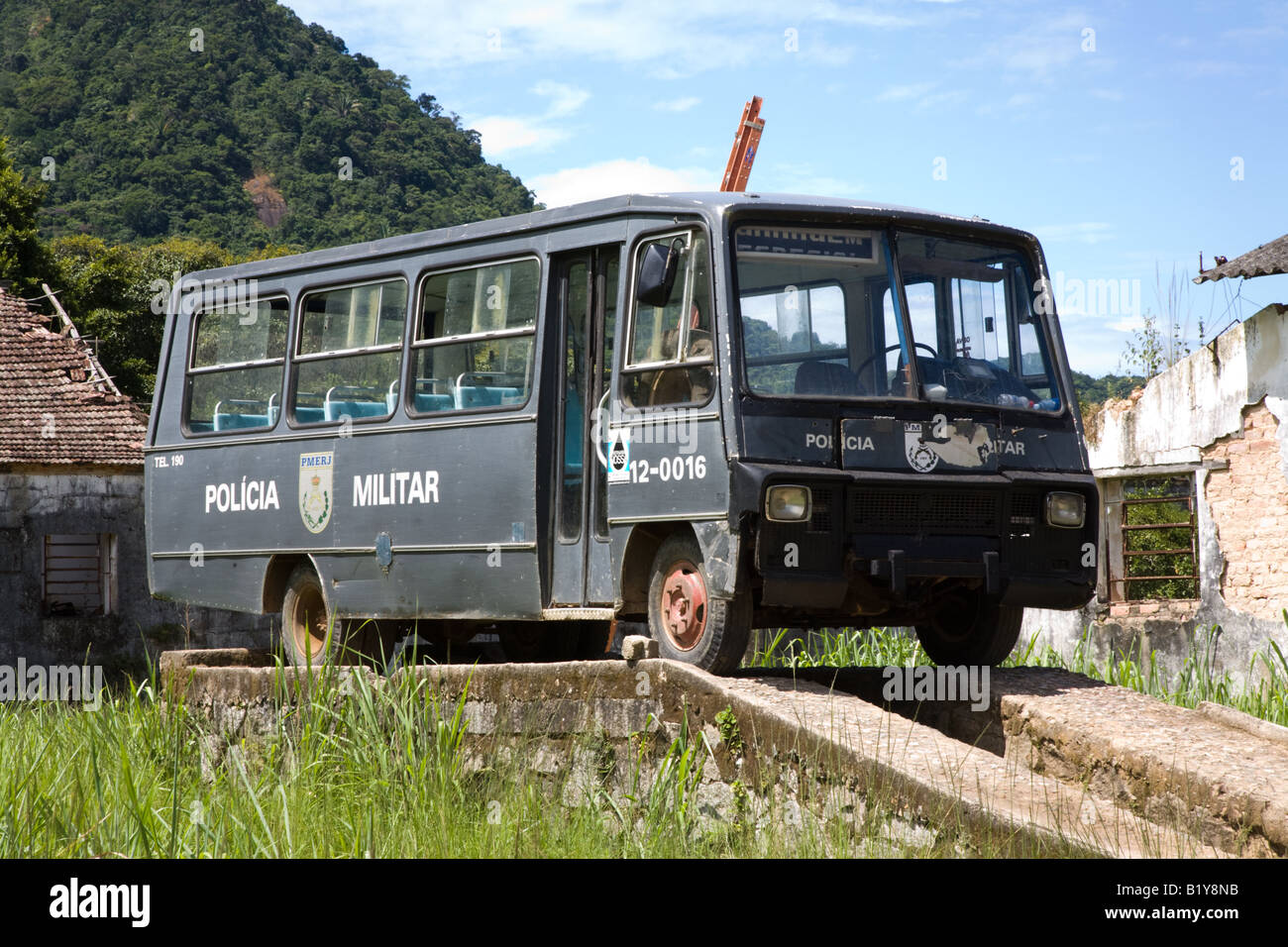 Military Police Bus, Former Prison on Ilha Grande, Ilha Grande, Brazil ...