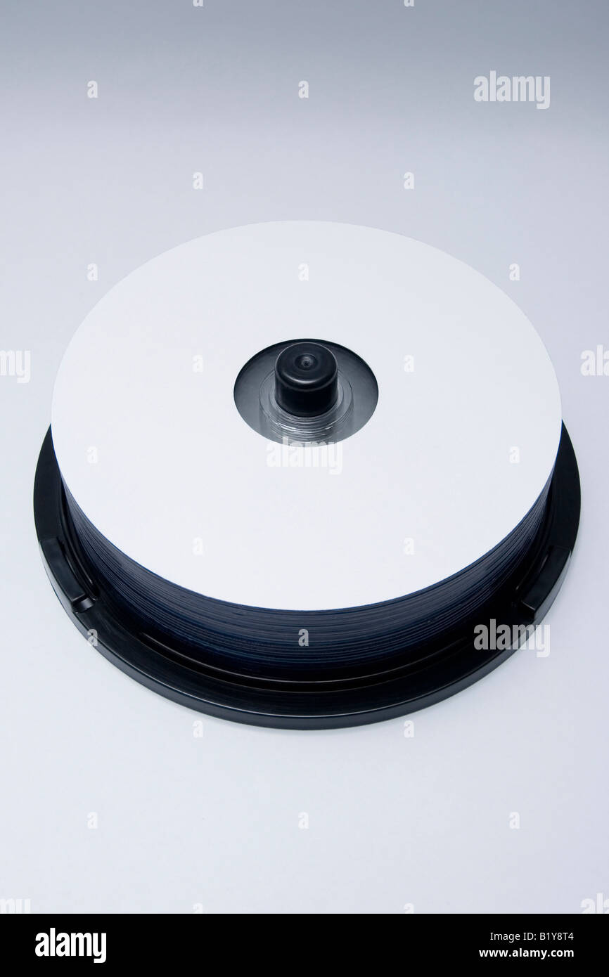 blank cdrom or dvd ready to burn music mp3 movies or backup data Stock ...