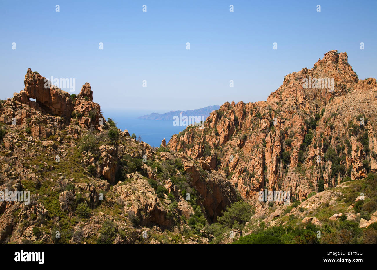 Les Calanches Corsica Stock Photo - Alamy