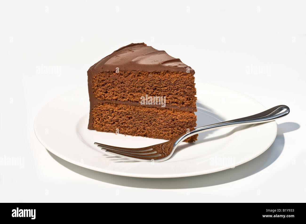 Slice of Chocolate Cake Stock Photo - Alamy