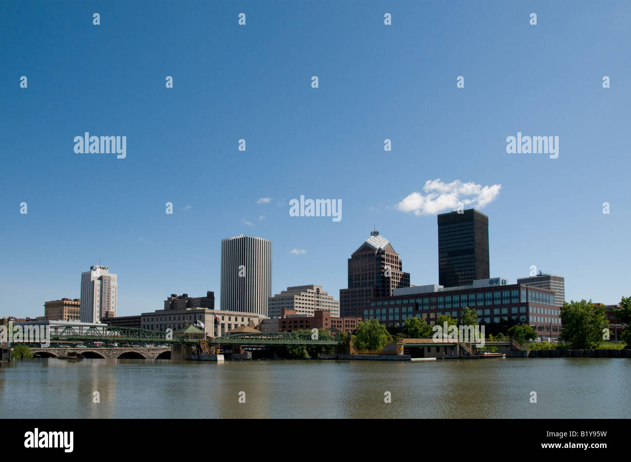 Rochester NY USA skyline Stock Photo - Alamy