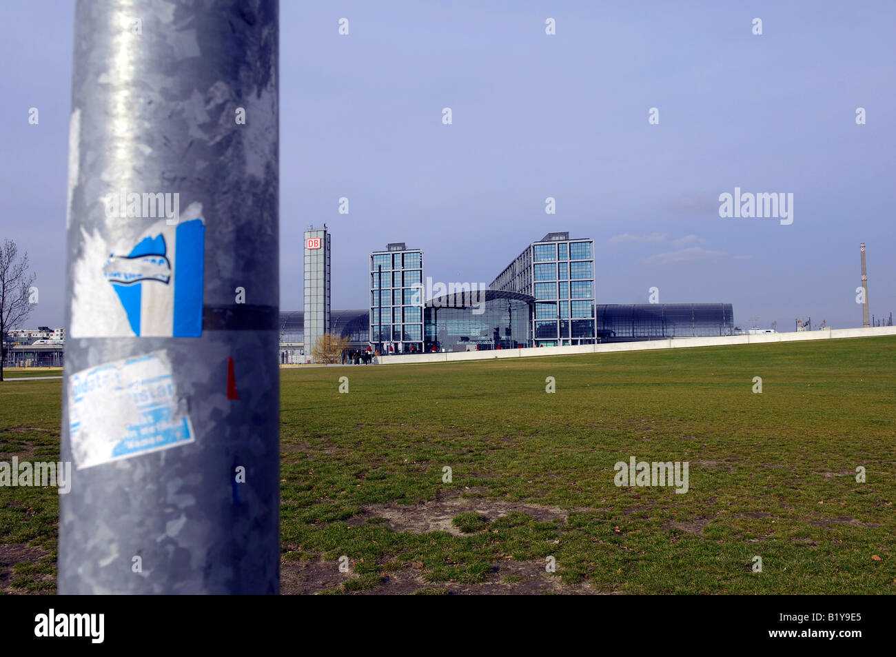lampost stickers berlin germany deutschland DB hauptbahnhof germany ...