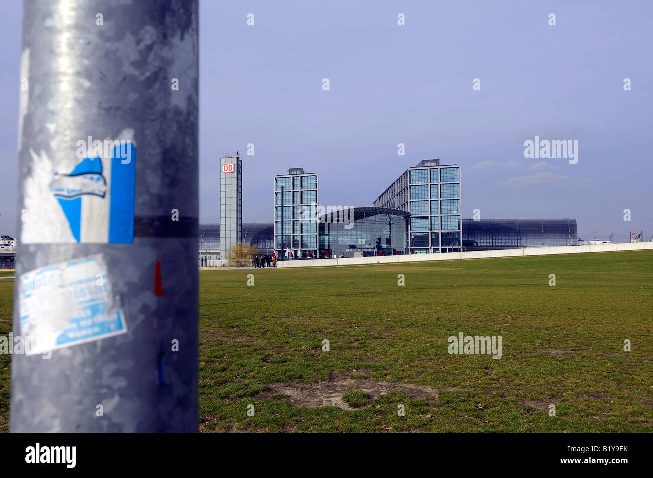 lampost stickers berlin germany deutschland DB hauptbahnhof germany ...