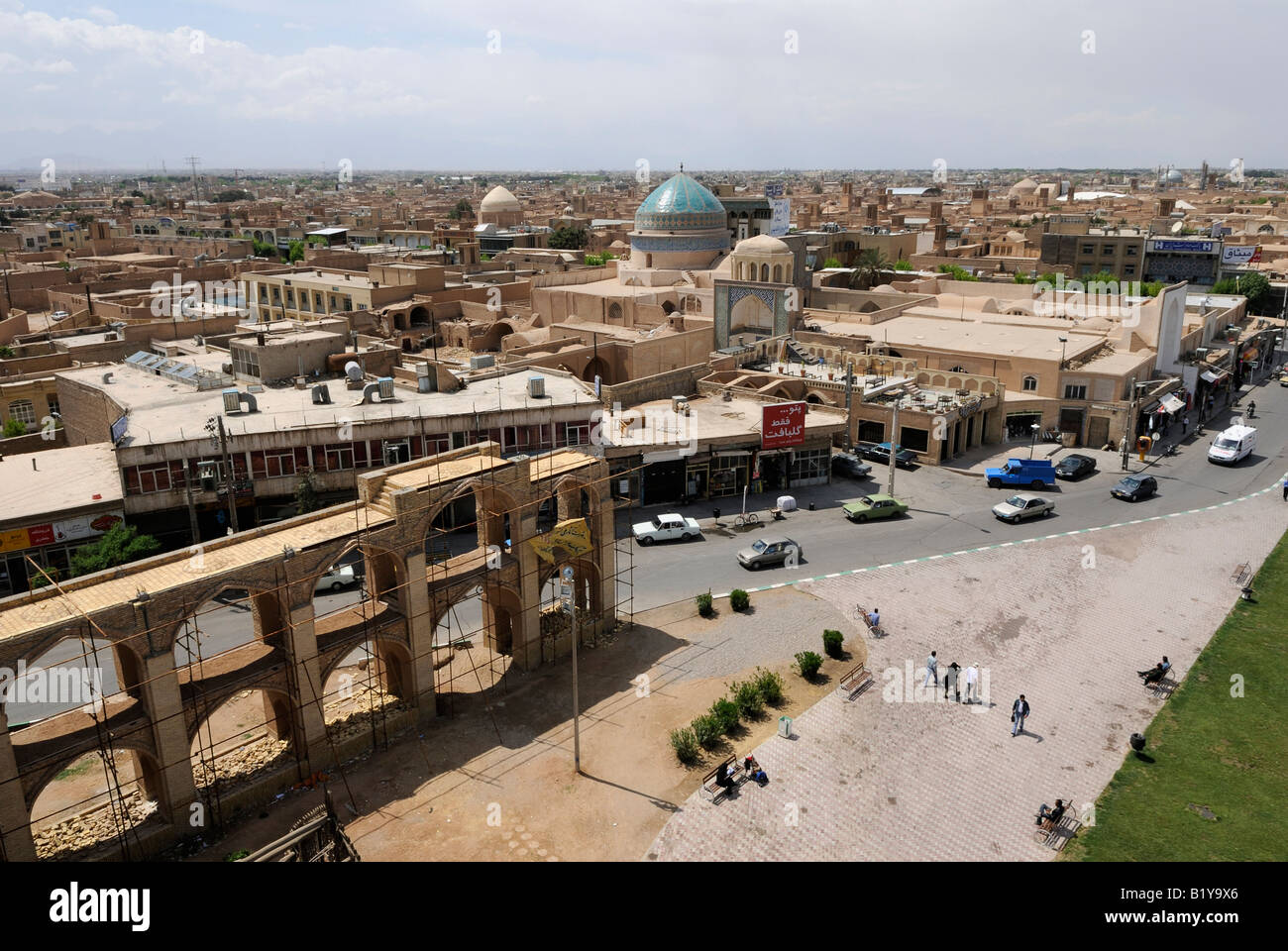 View of one of Iran's oldest citiesYazd, which is the best and biggest ...