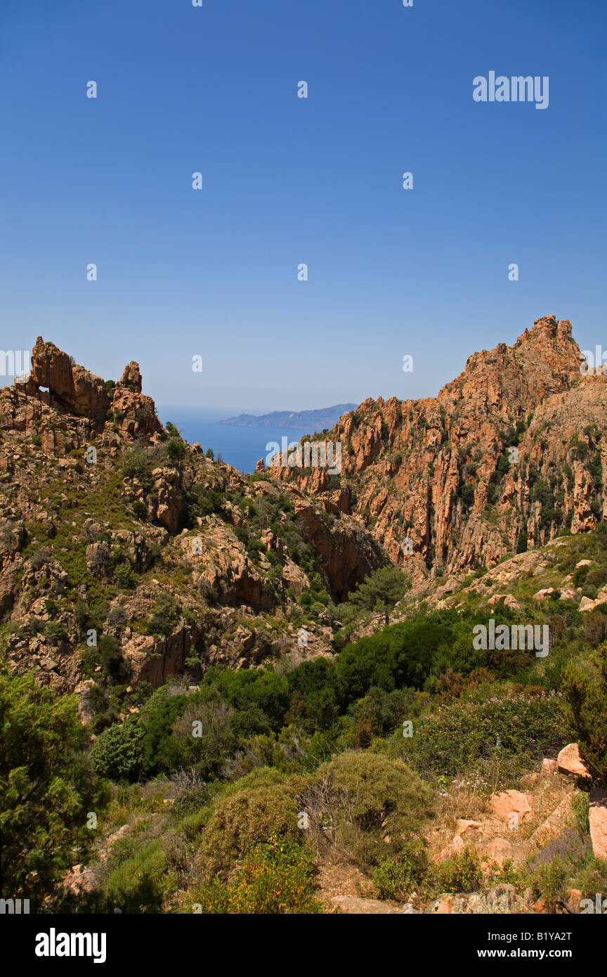 Les Calanches Corsica Stock Photo - Alamy