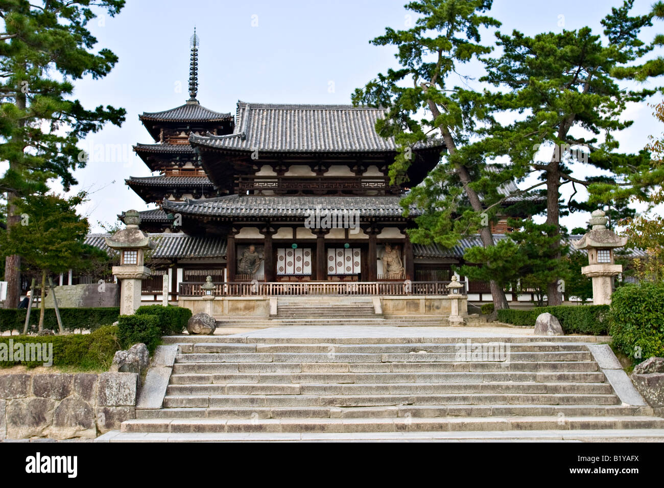 Horyu-ji Temple, Nara, Japan, Asia Stock Photo - Alamy