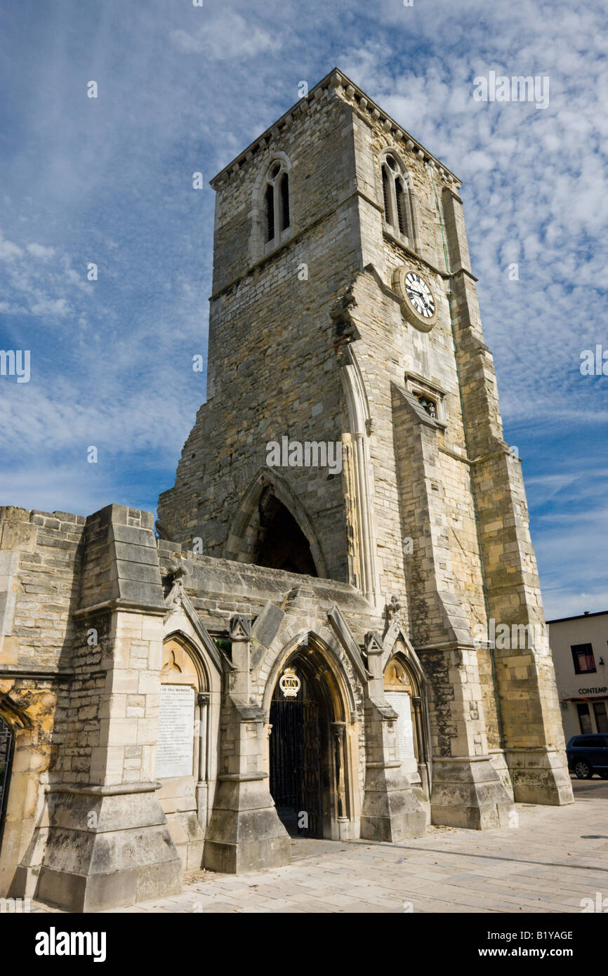 Ruins of Holy Rood Church in Southampton High Street Southampton ...